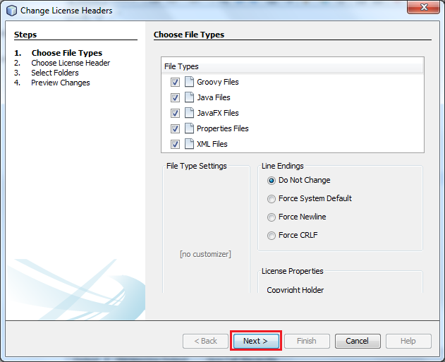 How To Update License Header For Java Files In Netbeans